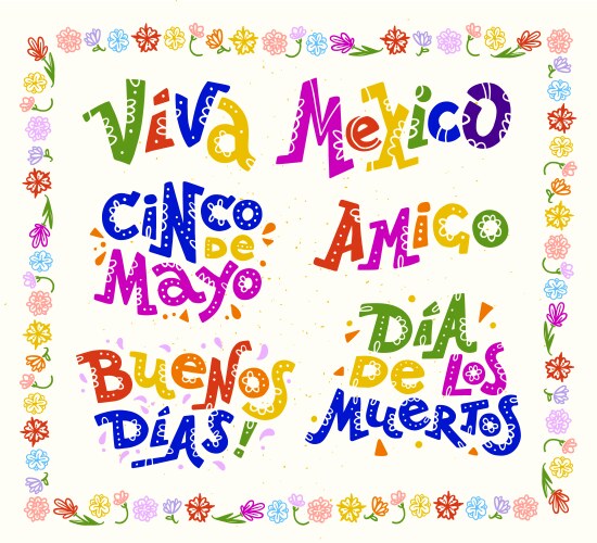 Viva mexico poster Royalty Free Vector Image - VectorStock