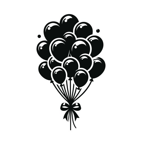 Bunch of Balloons Outline Vector Images (over 500)