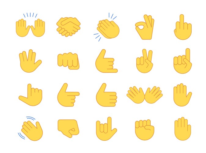 High Five Emoji Vector Images (over 150)