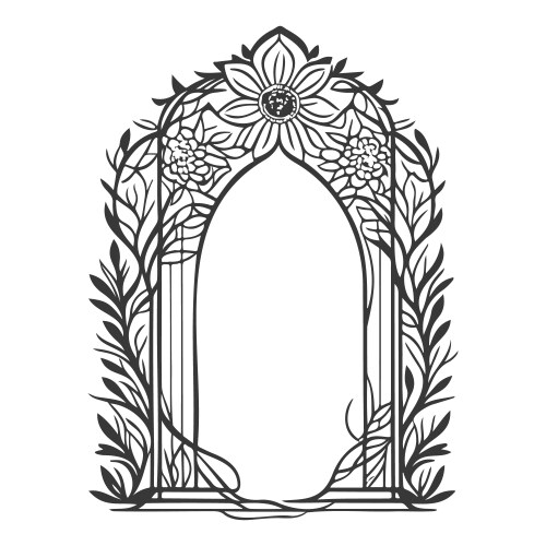 Wedding Gate Flower Vector Images (over 690)