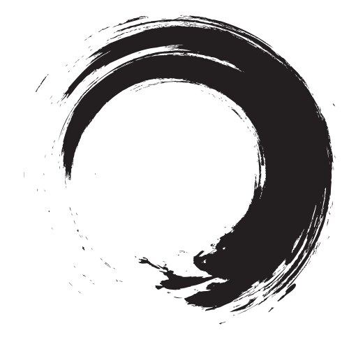 Black enso symbol Royalty Free Vector Image - VectorStock