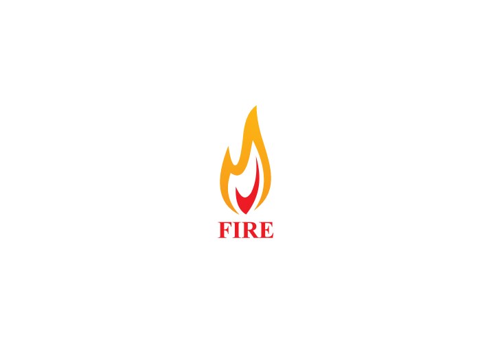 Fire shield logo Royalty Free Vector Image - VectorStock