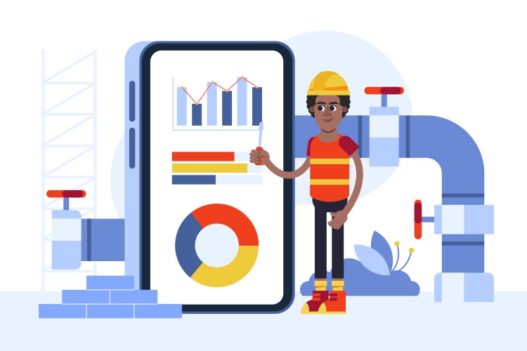 Flat design bim Royalty Free Vector Image - VectorStock