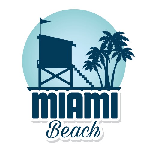 Miami Royalty Free Vector Image - VectorStock