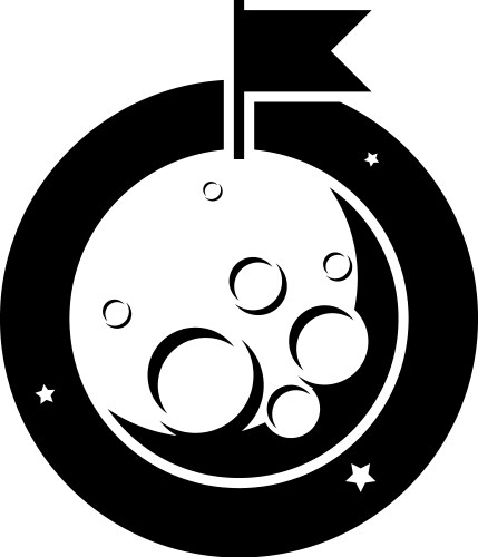 Blue moon icon Royalty Free Vector Image - VectorStock