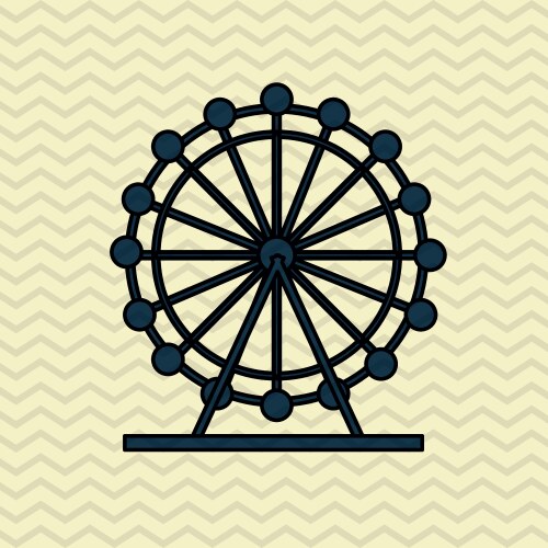 London eye ferris wheel sketch Royalty Free Vector Image