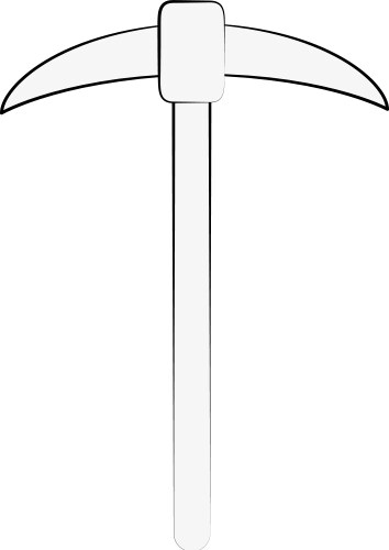 Pick construction tool Royalty Free Vector Image