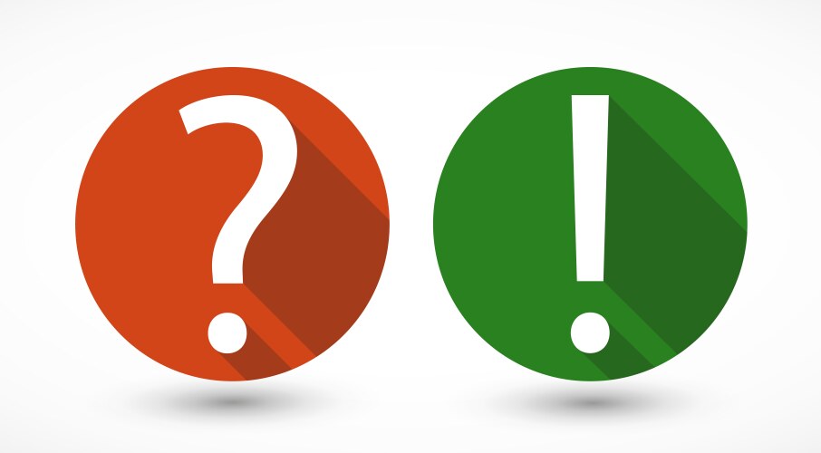Question Mark and Exclamation Point Icon Vector Images (over 2,800)