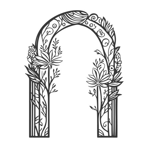 Wedding Gate Flower Vector Images (over 690)