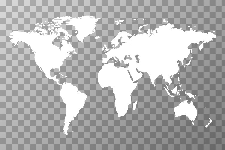 World Map Transparent Vector Images (over 5,400)
