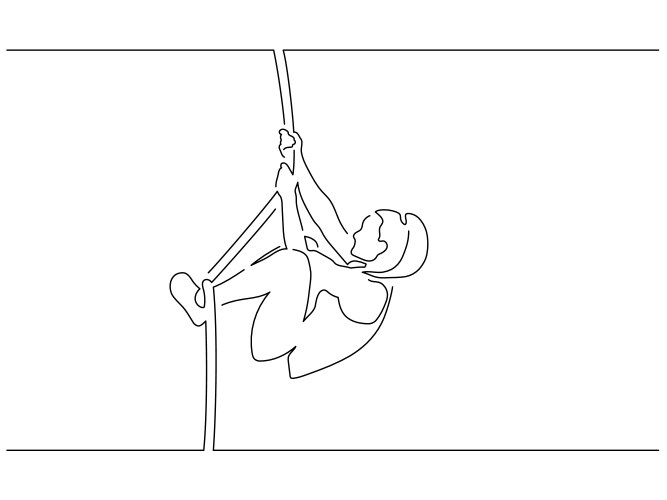 Bodybuilding isolated line drawing Royalty Free Vector Image