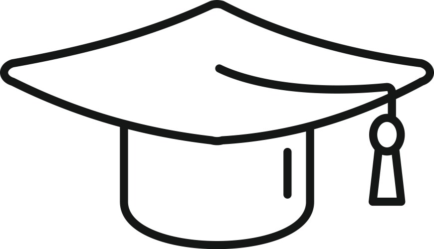 Grad Cap Outline Vector Images (over 380)