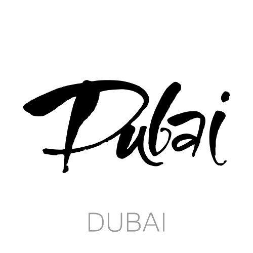Dubai Word Calligraphy Vector Images (94)