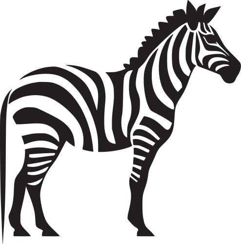 A zebra running Royalty Free Vector Image - VectorStock