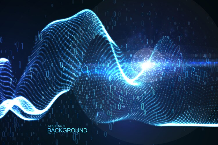 Binary code background Royalty Free Vector Image