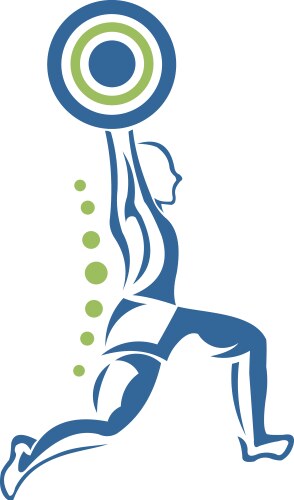 Chiropractic physiotherapy logo design creative Vector Image