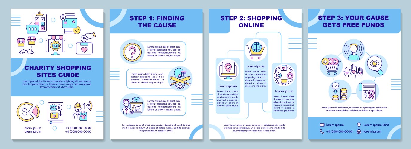 Dropshipping poster template layout online Vector Image
