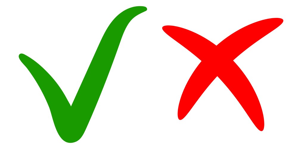 Green Check Red X Vector Images (over 1,800)