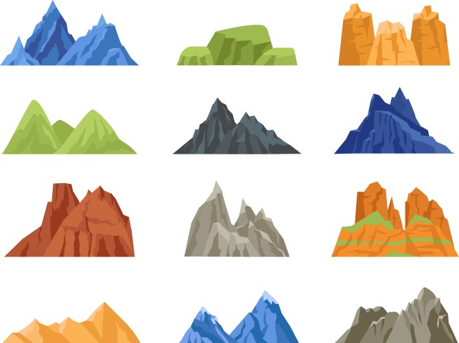 Topographic map background of mountain terrain Vector Image