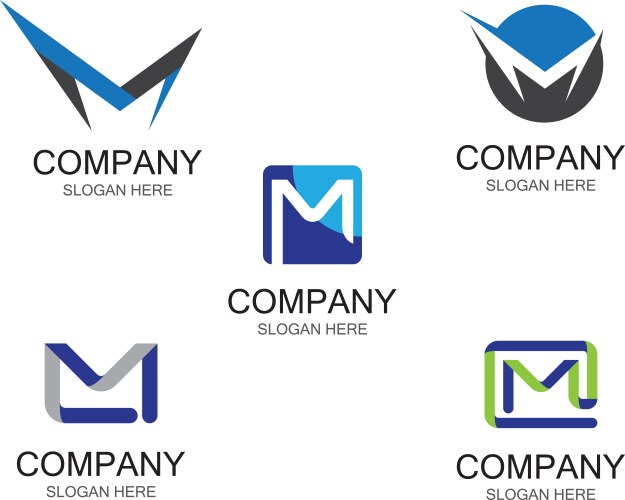 Letter m symbol Royalty Free Vector Image - VectorStock