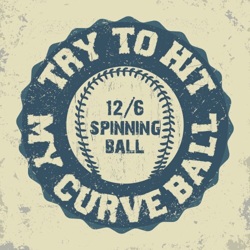 Baseball hits Royalty Free Vector Image - VectorStock