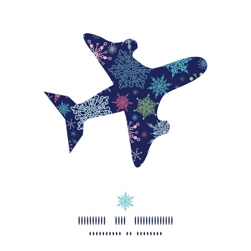 Snowflakes on night sky christmas snowflake Vector Image