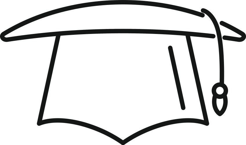 Graduation Hat Outline Vector Images (over 12,000)