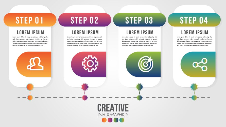 Infographic modern timeline design template Vector Image