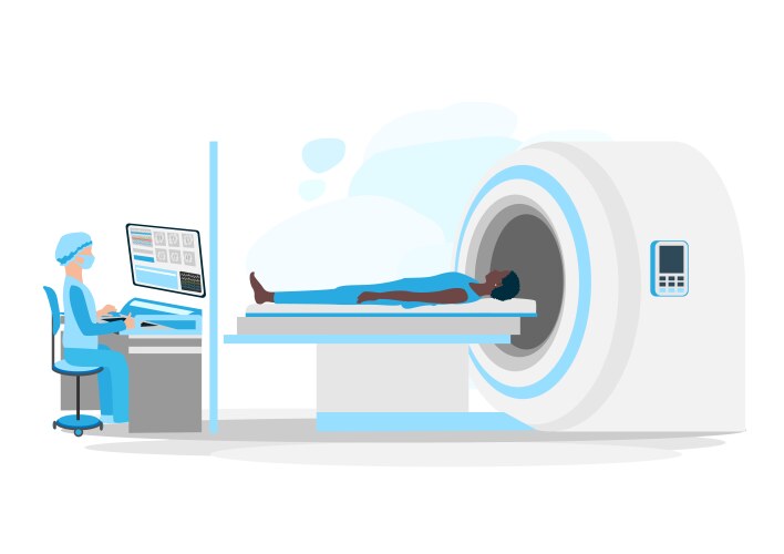 Mri diagnostics Royalty Free Vector Image - VectorStock