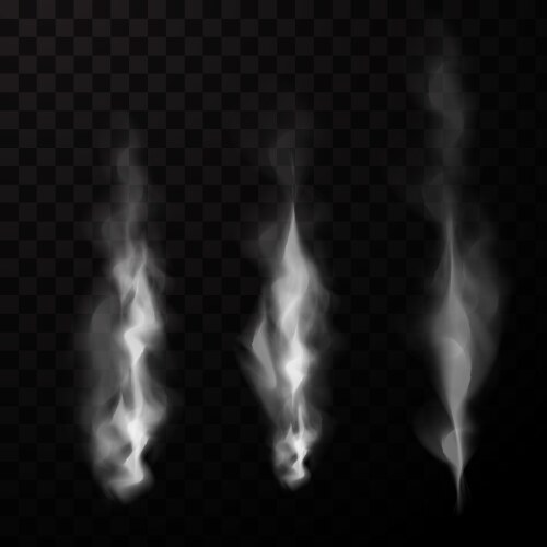 Smoke wave set Royalty Free Vector Image - VectorStock