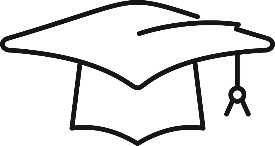 Grad Cap Outline Vector Images (over 380)