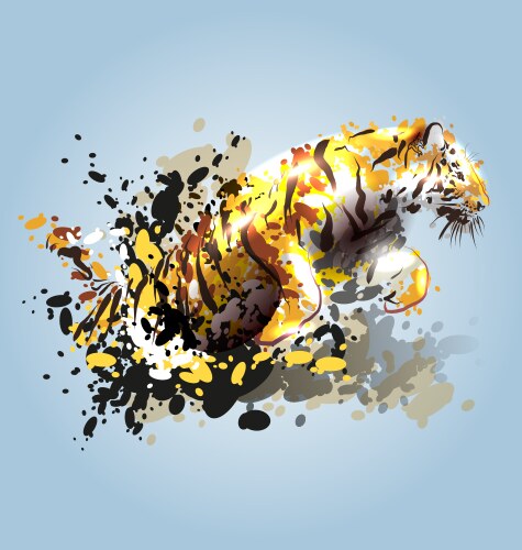 Leaping Tiger Vector Images (over 150)