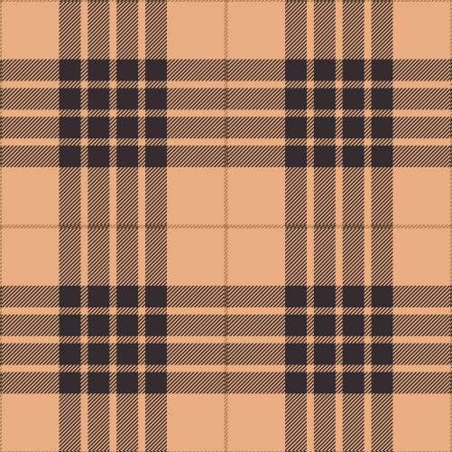 Beige plaid tartan diagonal seamless fabric Vector Image