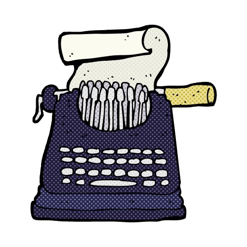 Typewriter Cartoon Vector Images (over 1,600)