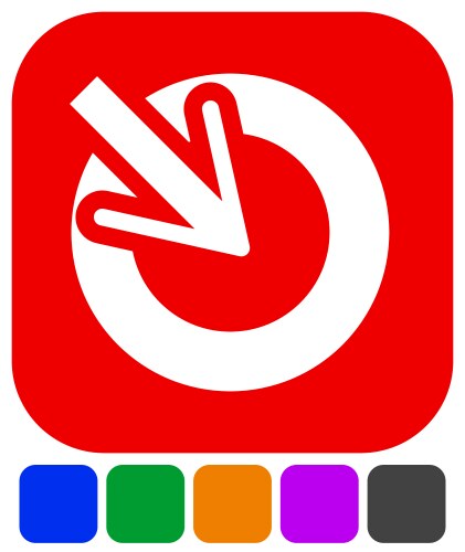 Position accuracy alignment concept icon cursor Vector Image