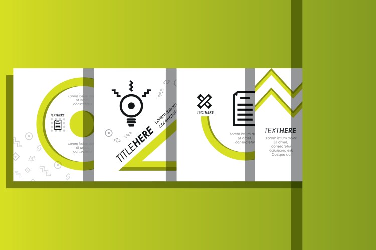 Template infographic with figures geometrics Vector Image