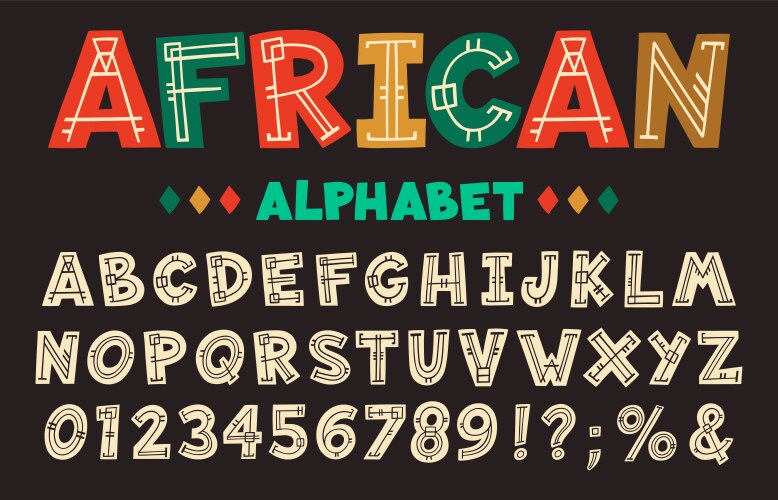 Hand drawn graffiti letters set Royalty Free Vector Image