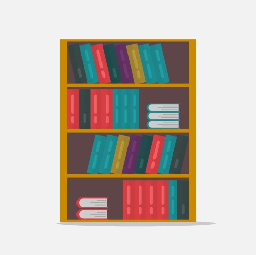 Bookshelf Cartoon Vector Images (over 6,500)