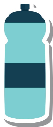 Crying water bottle mascot cartoon Royalty Free Vector Image