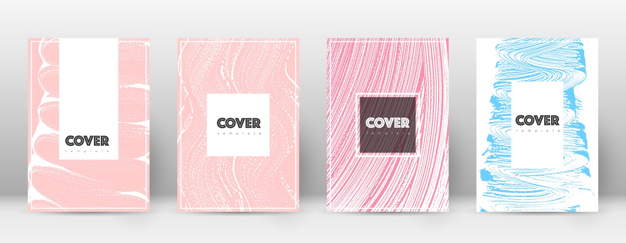 Cover page design template minimal brochure layou Vector Image