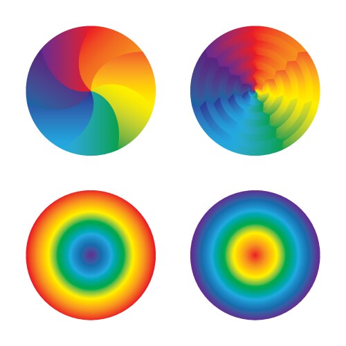 Rainbow circle logo Royalty Free Vector Image - VectorStock