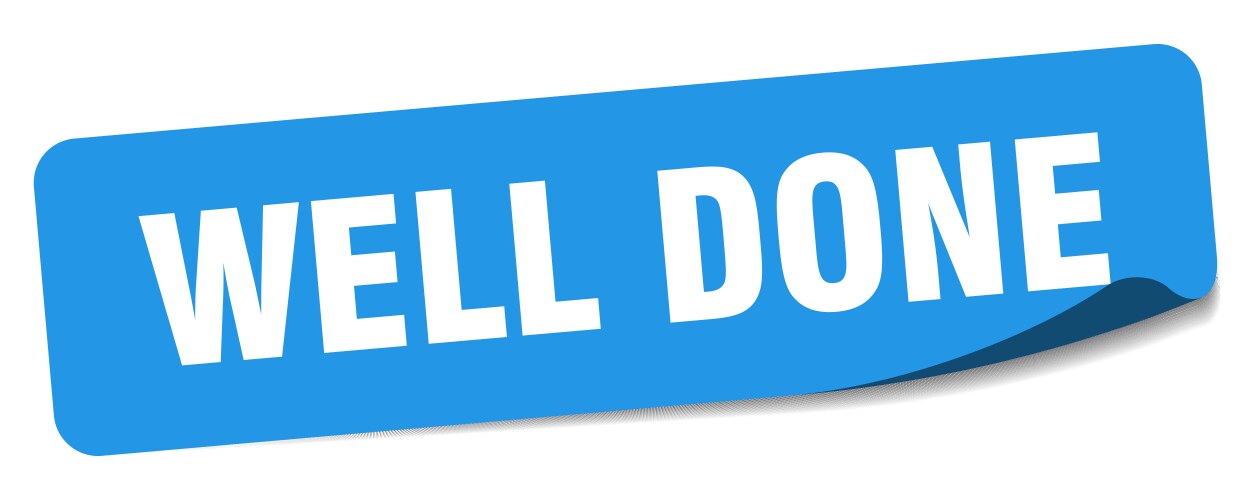 Well Done Sticker Vector Images (over 890)