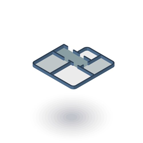 Realistic isometric tiles Royalty Free Vector Image