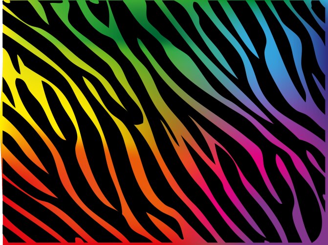 Multi Colored Zebra Print Wallpapers