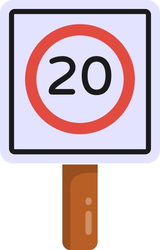 Speed signage board Royalty Free Vector Image - VectorStock