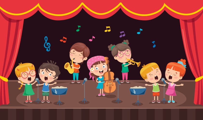 Children music Royalty Free Vector Image - VectorStock