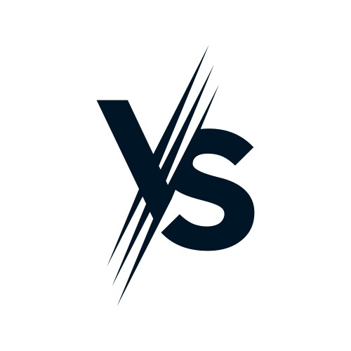 Versus logo letters or vs Royalty Free Vector Image