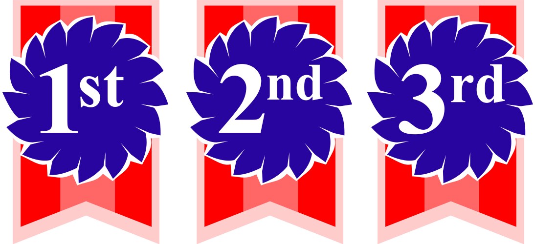 1st 2nd 3rd Vector Images (over 2,500)