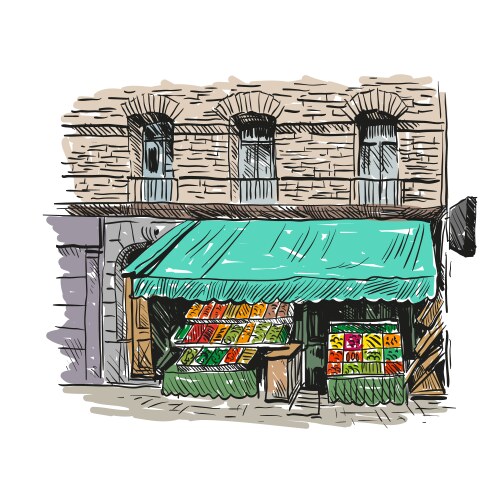 Grocery store Royalty Free Vector Image - VectorStock