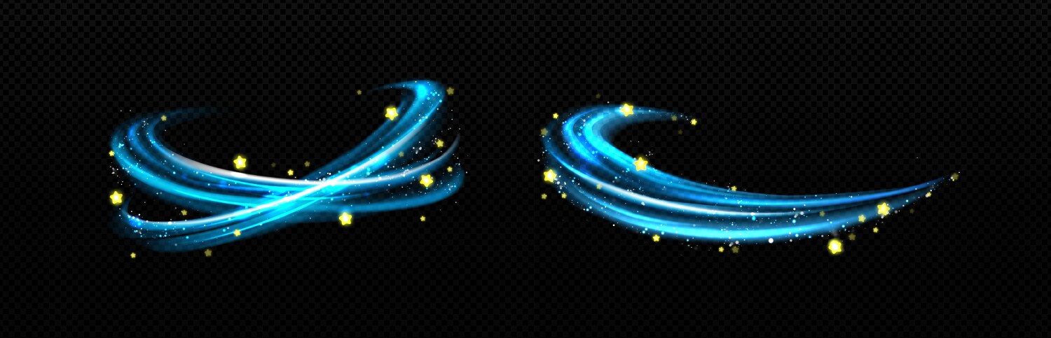 Red glowing magic swirl game effect with sparks Vector Image